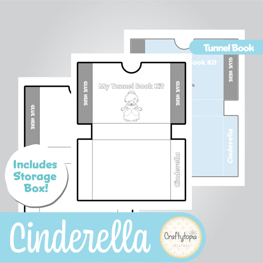 Cinderella Tunnel Book | Story Educational Printable Craft ...