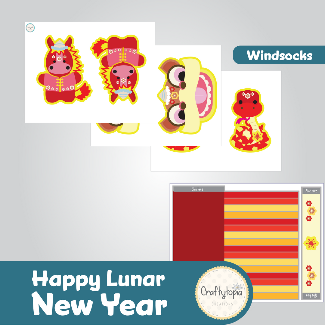 Lunar New Year 2026 Horse Windsock | Craft Activity - Craftytopia ...