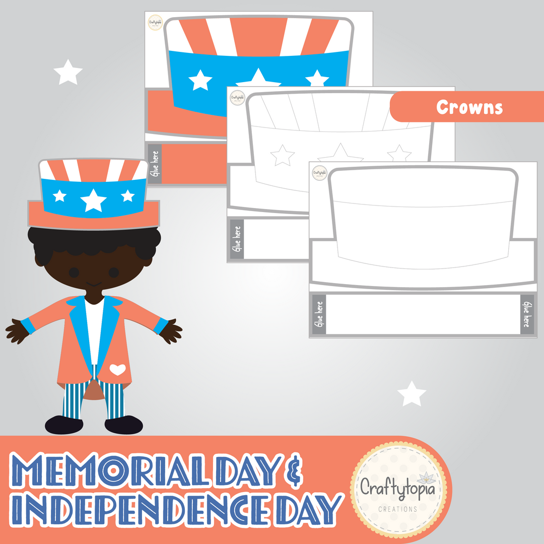 Memorial and Independence Day Crowns | Craft Activity - Craftytopia ...