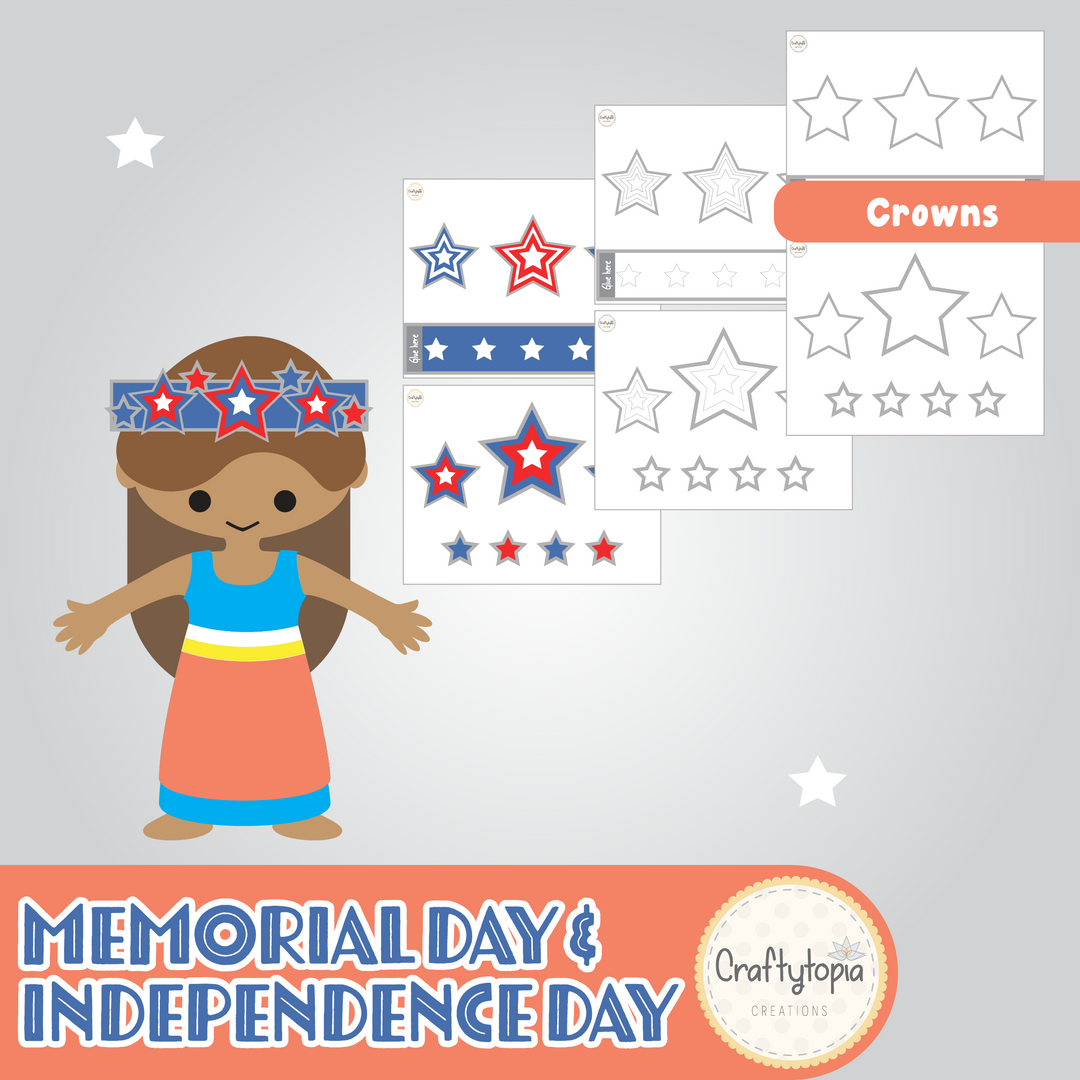 Memorial and Independence Day Crowns | Craft Activity - Craftytopia ...