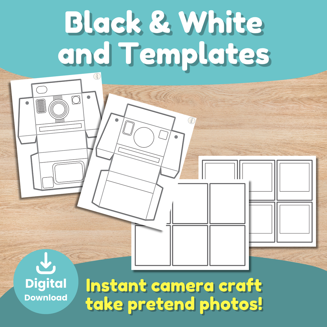 Polaroid Camera Craft Printable for Kids | Craftytopia – Craftytopia ...